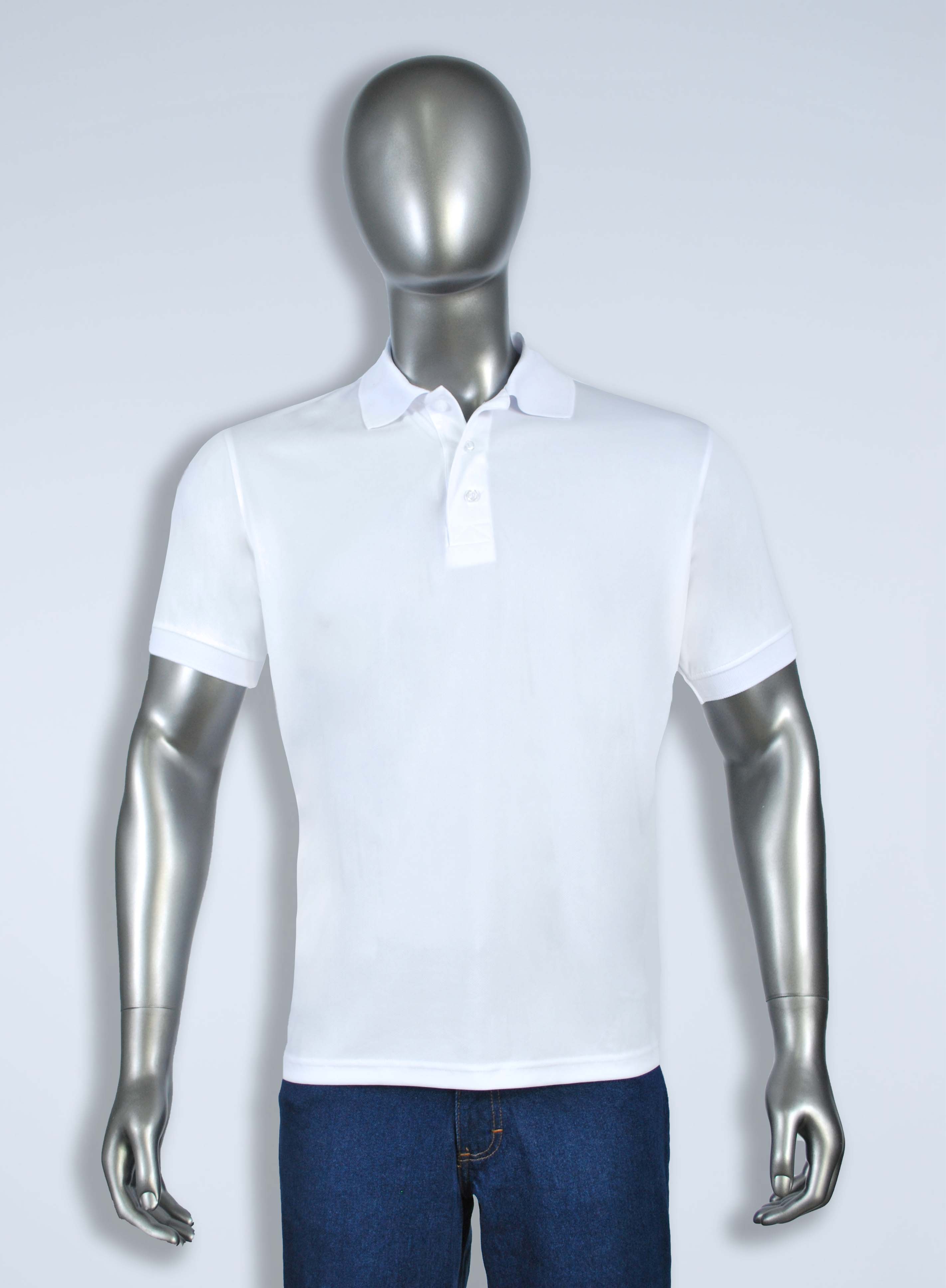 Men's White Polyester Polo – Duratex Apparel
