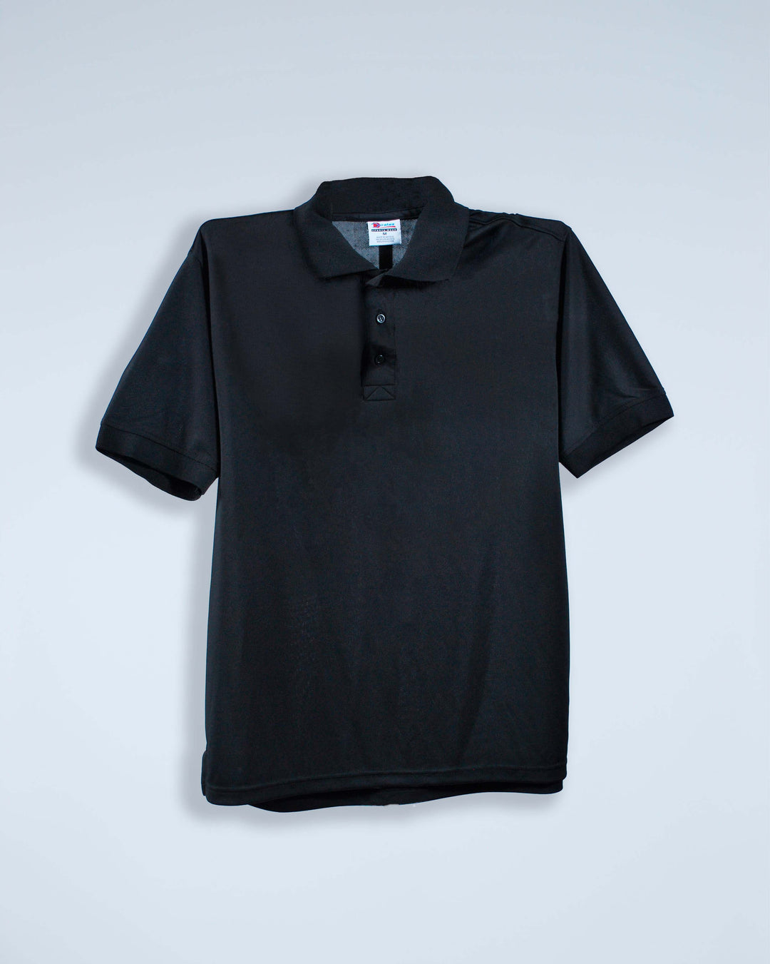 Men's black polyester polo – Duratex Apparel