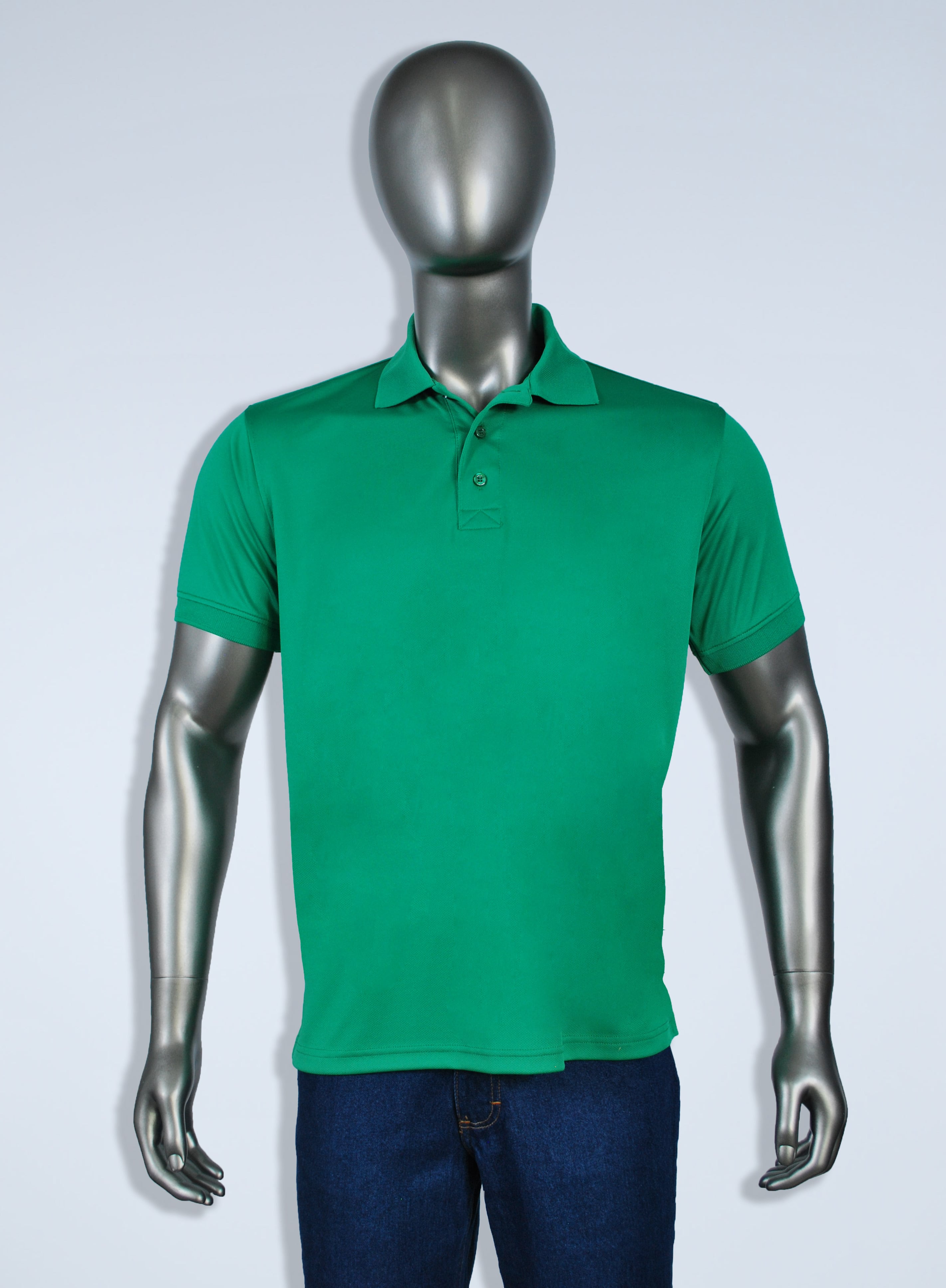 Men's Green Polyester Polo Shirt – Duratex Apparel